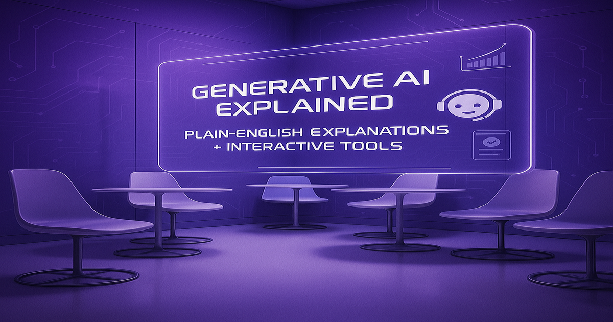 Generative AI Explained